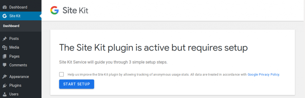 Google Site Kit Installation Guide - Knowledge Base - Pair Networks